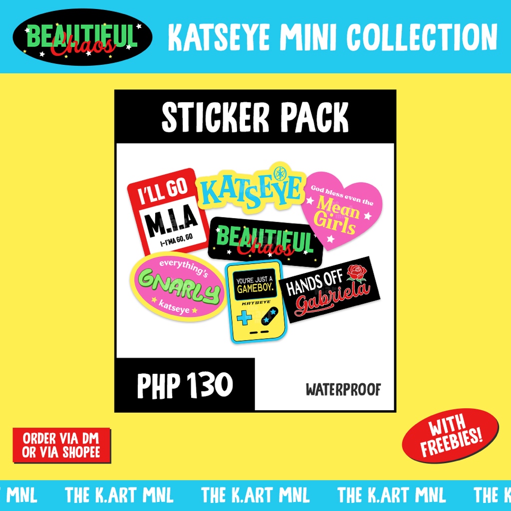 KATSEYE 'BEAUTIFUL CHAOS' - STICKER PACK | Shopee Philippines