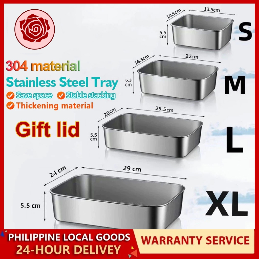 304 Stainless Steel Food Storage Container with Cover Japanese Food ...