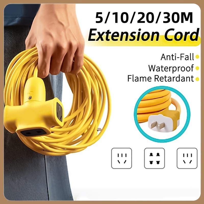 Extension Cord Socket Cable Extra long Plug in Strip Electric Vehicle ...