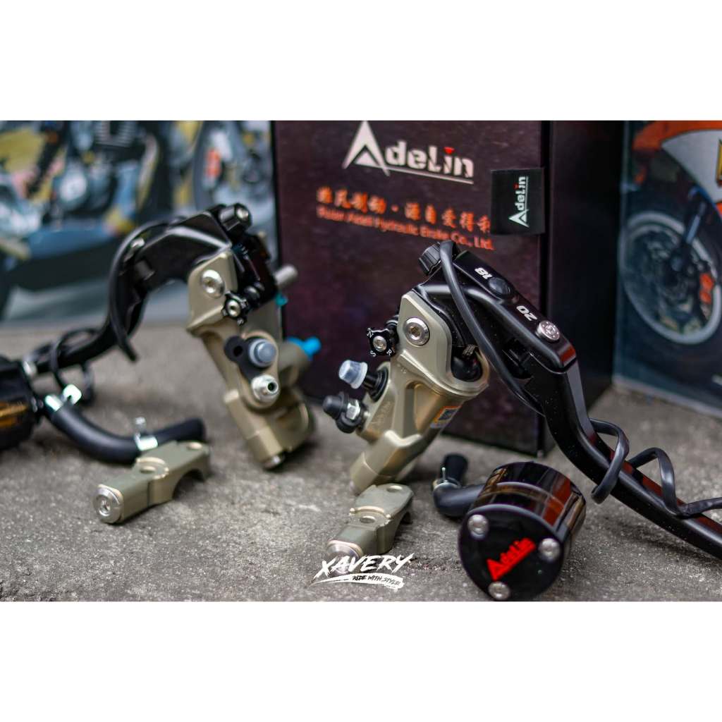 Adelin Px-27 Brake Master and Clutch Lever - 19mm, With Brake Light ...