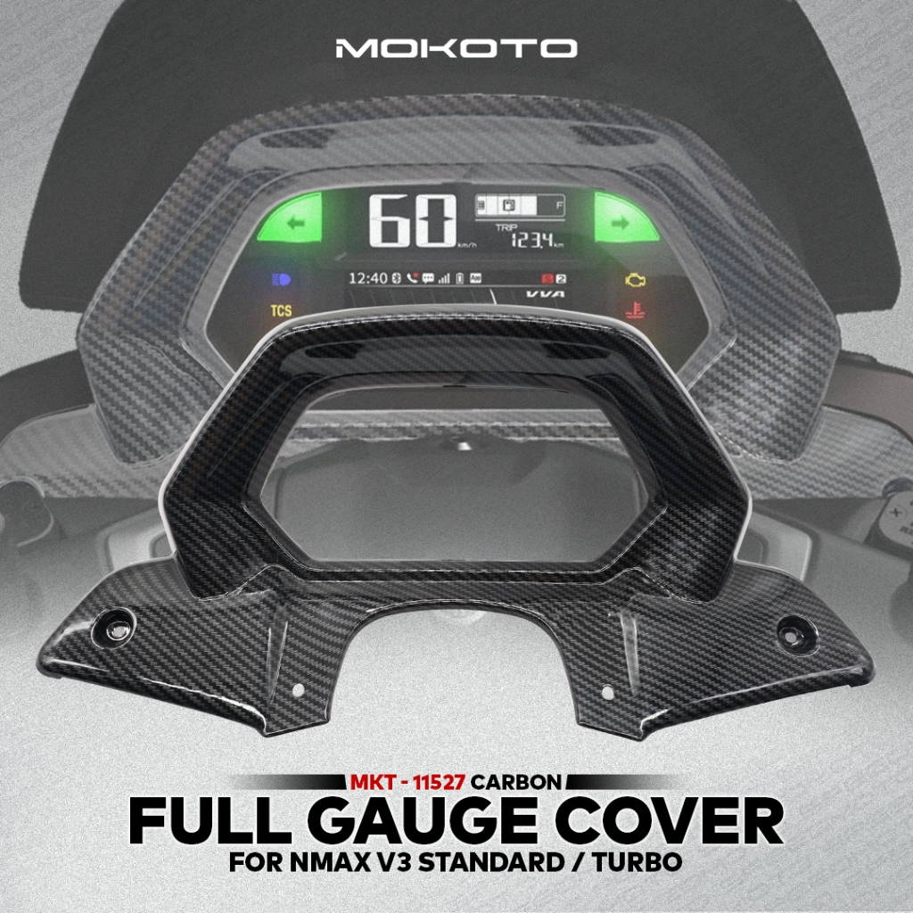MOKOTO YAMAHA NMAX V3 STANDARD / TURBO TECHMAX FULL GAUGE PANEL COVER ...
