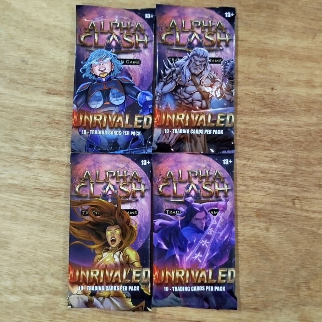 Alpha Clash 'Unrivaled' Trading Card Game Booster Pack (10 cards per ...