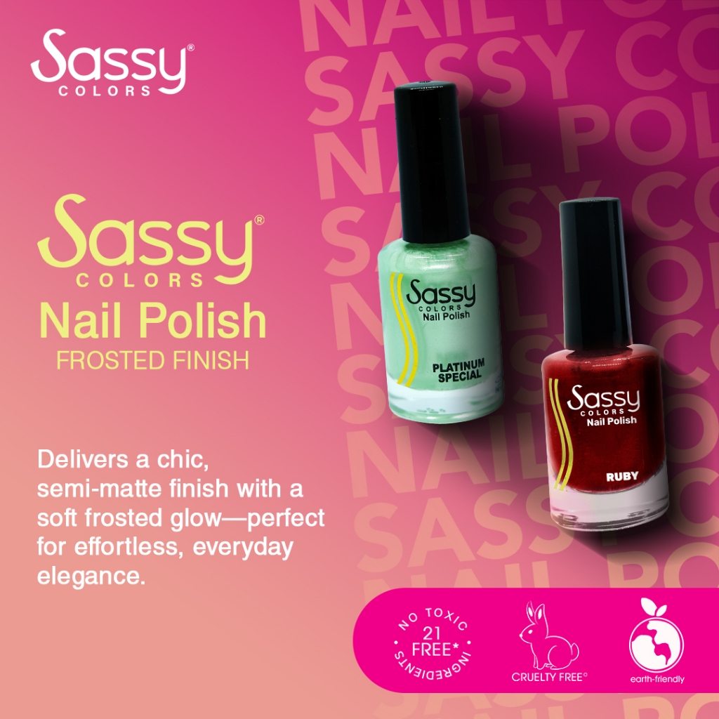 Sassy Colors Nail Polish Frosted 12ml | Shopee Philippines