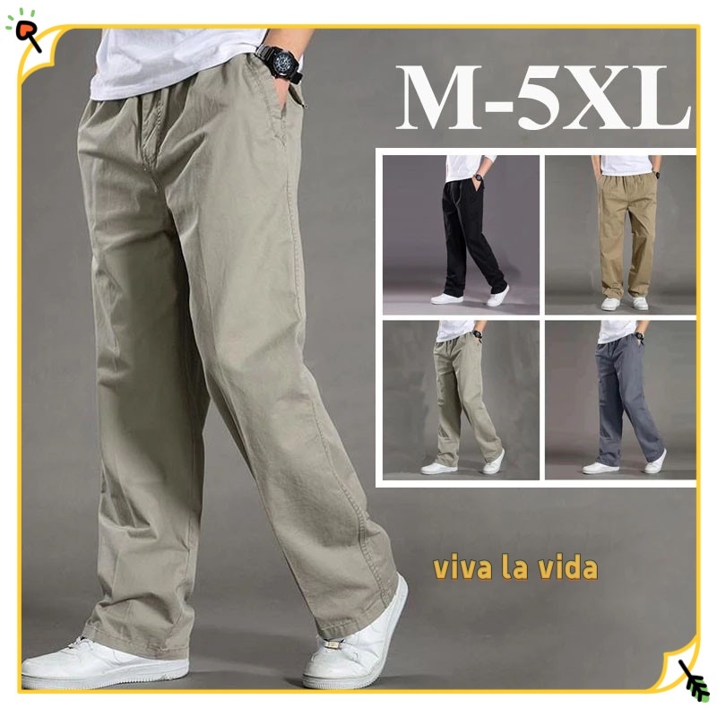 COD Men's Summer Casual Pants Loose Pants Plus Size Fashionable ...