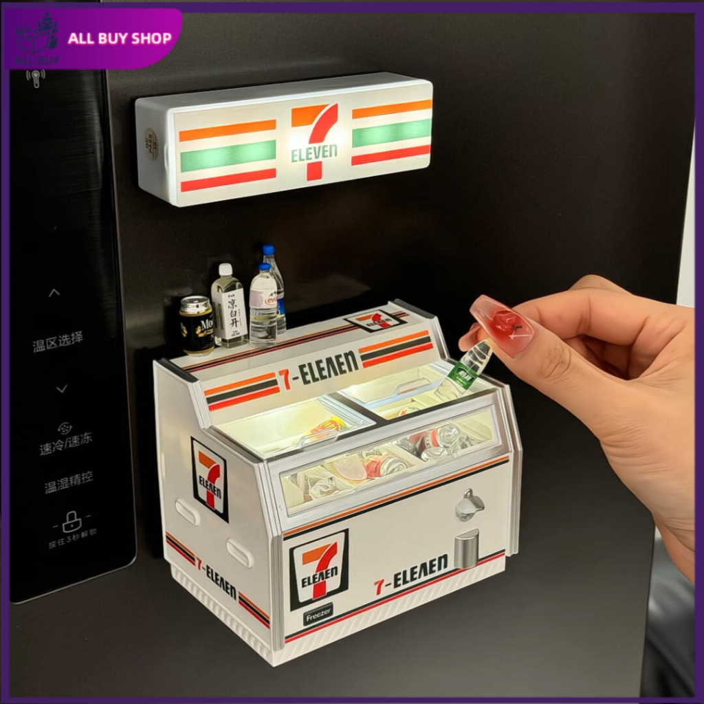Refrigerator Sticker 711 Convenience Store Creative Light Card Display ...