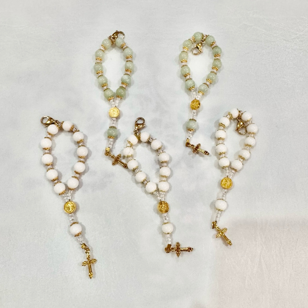 Mini Rosary/One Decade Rosary (8mm Beads) | Shopee Philippines
