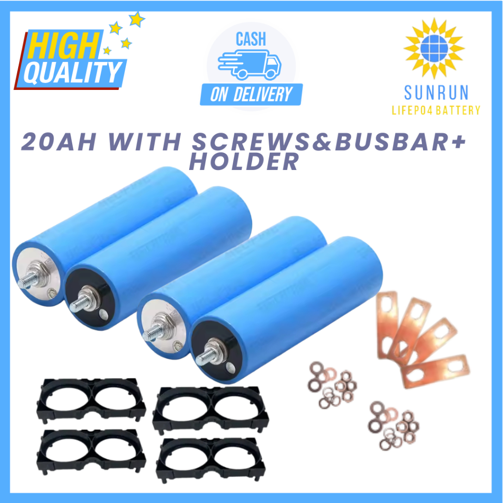 NEW EVE 20AH 3.2V LIFEPO4 CYCLINDRICAL BATTERIES RECHARGEABLE CELL ...