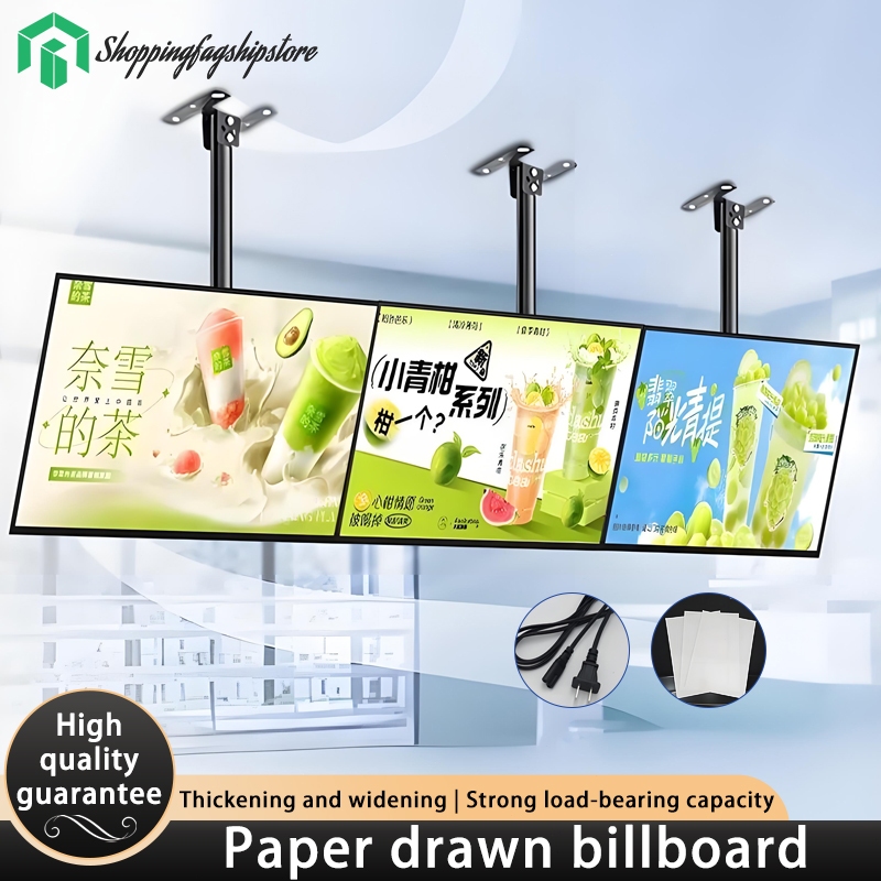 Ultra-thin LED TV light box hanging menu board restaurant display ...