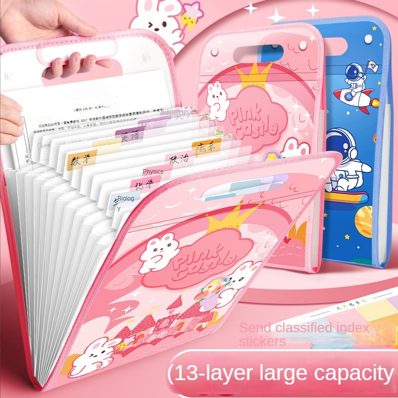 13 Layer Folder File Organizer Expanding File Folder Clear Book test ...