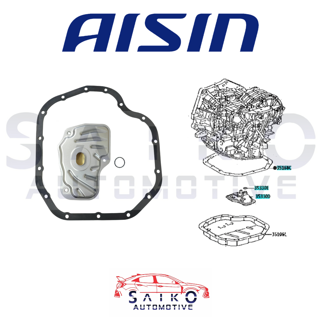 Aisin CVT Automatic Transmission Filter Set 1NR Toyota Vios Yaris 2016 ...