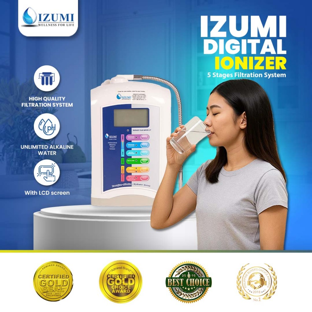 IZUMI 5 Stage Alkaline Water Ionizer Purifier Filtration | Shopee ...