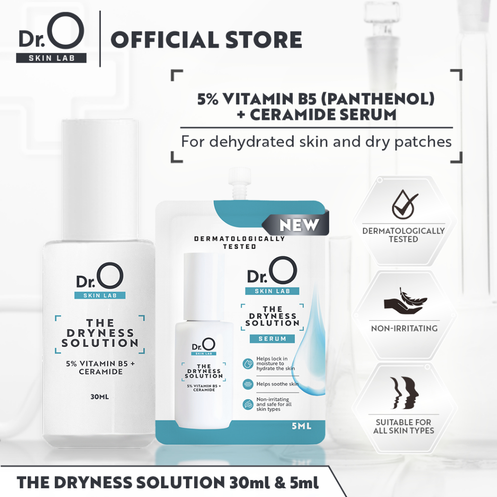 Dr.O Skin Lab The Dryness Solution Serum 30ml [5% Vitamin B5 + Ceramide ...