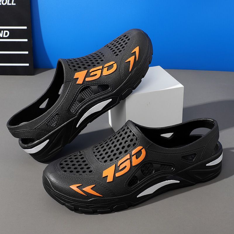 Plastic shoes for men rainy season outdoor waterproof thick soles anti ...