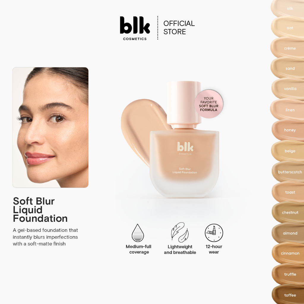blk cosmetics soft blur liquid foundation | Shopee Philippines