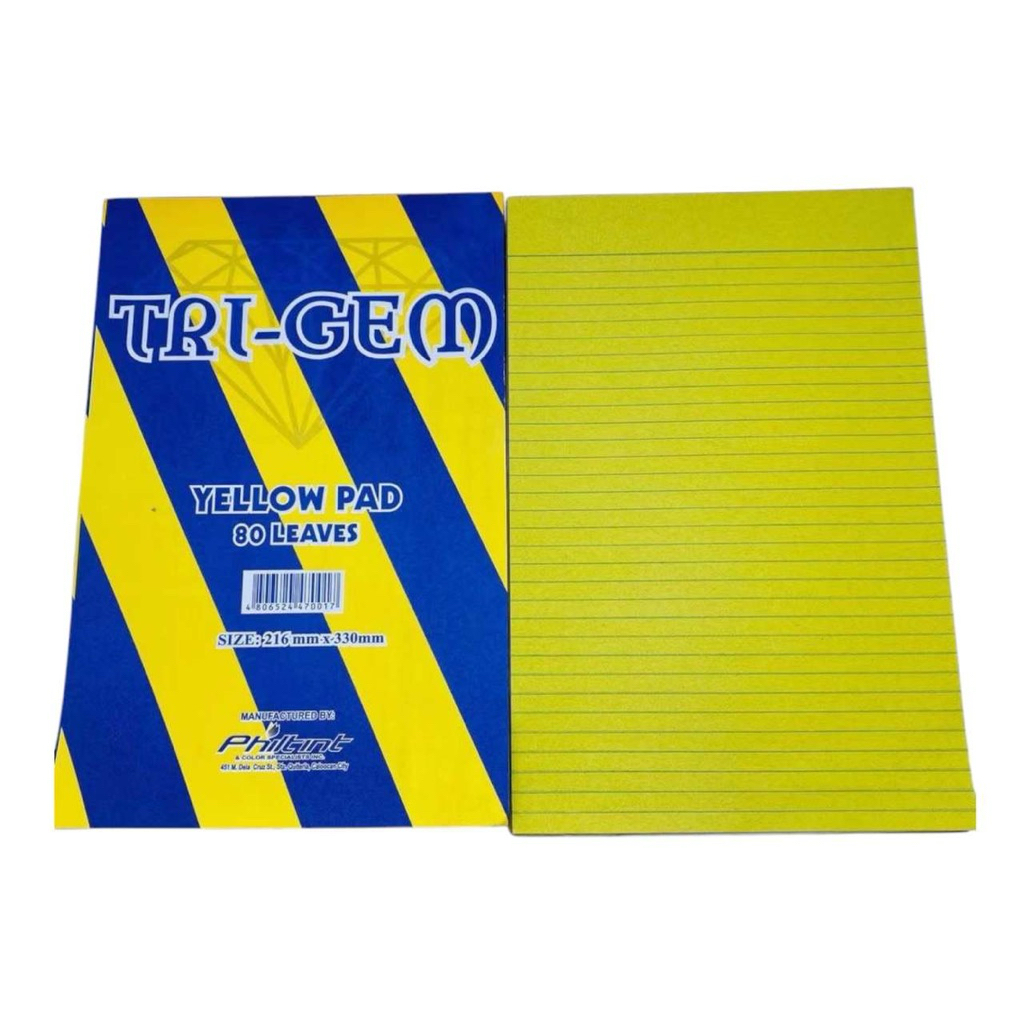 Mica yellow pad Trigem yellow pad Victory yellow pad 1pads | Shopee ...