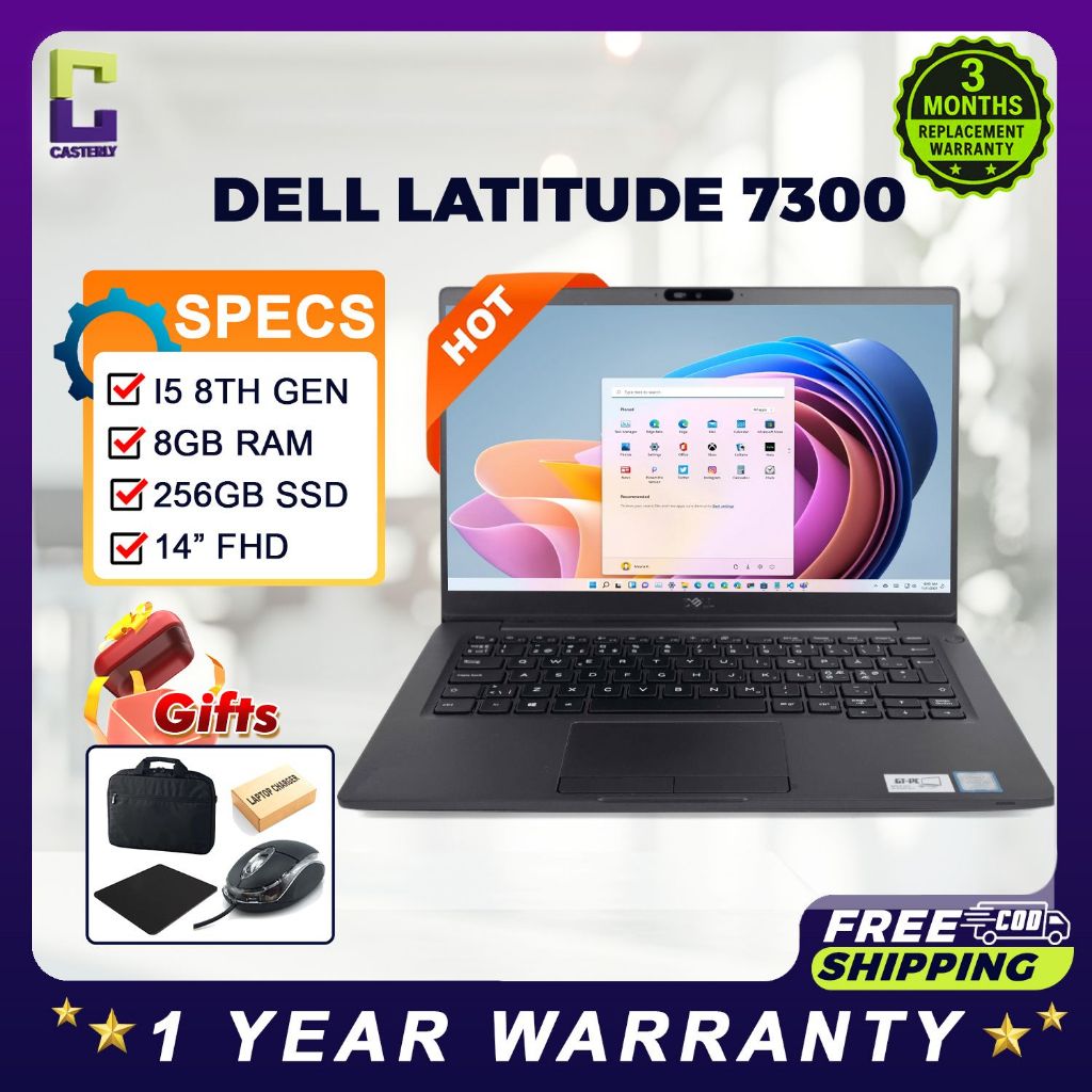 DELL LATITUDE 7300 I5 8TH GEN | 8/16GB RAM + 256/512GB SSD | 1 YEAR ...