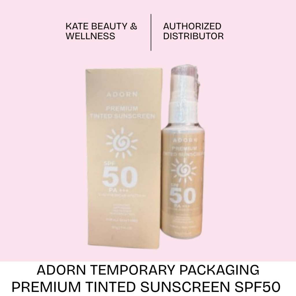 ADORN Premium Tinted Sunscreen SPF50 PA+++ Lightweight Matte Finish All ...