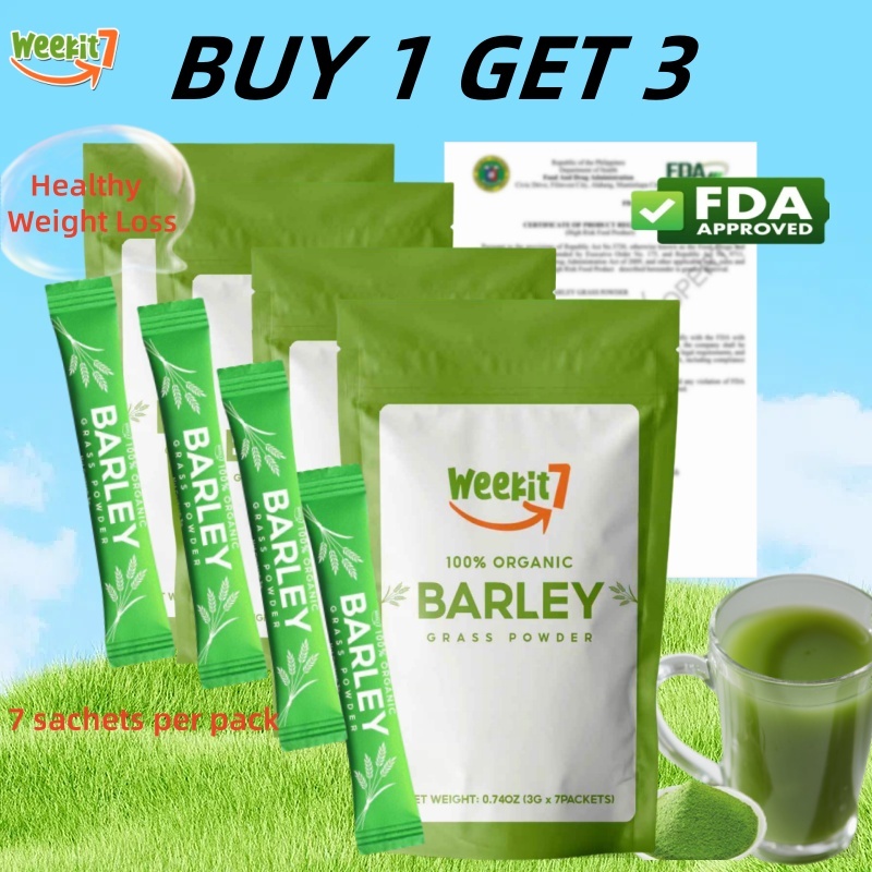 【Buy 1 Get 3】Weekit7 Barley Grass Powder Original Pure Natural Organic ...