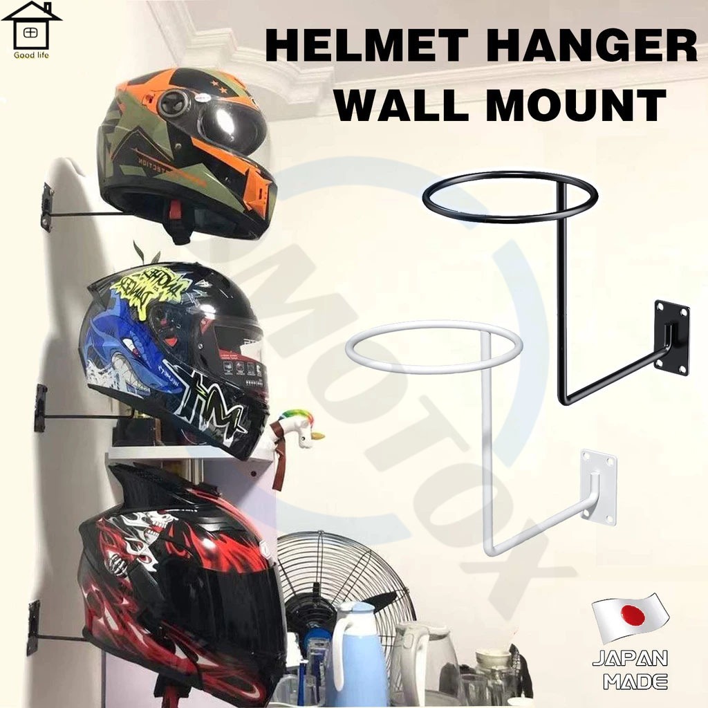 Storage Helmet Display Stand Wall-Mounted Helmet Hanger Wall Mount ...