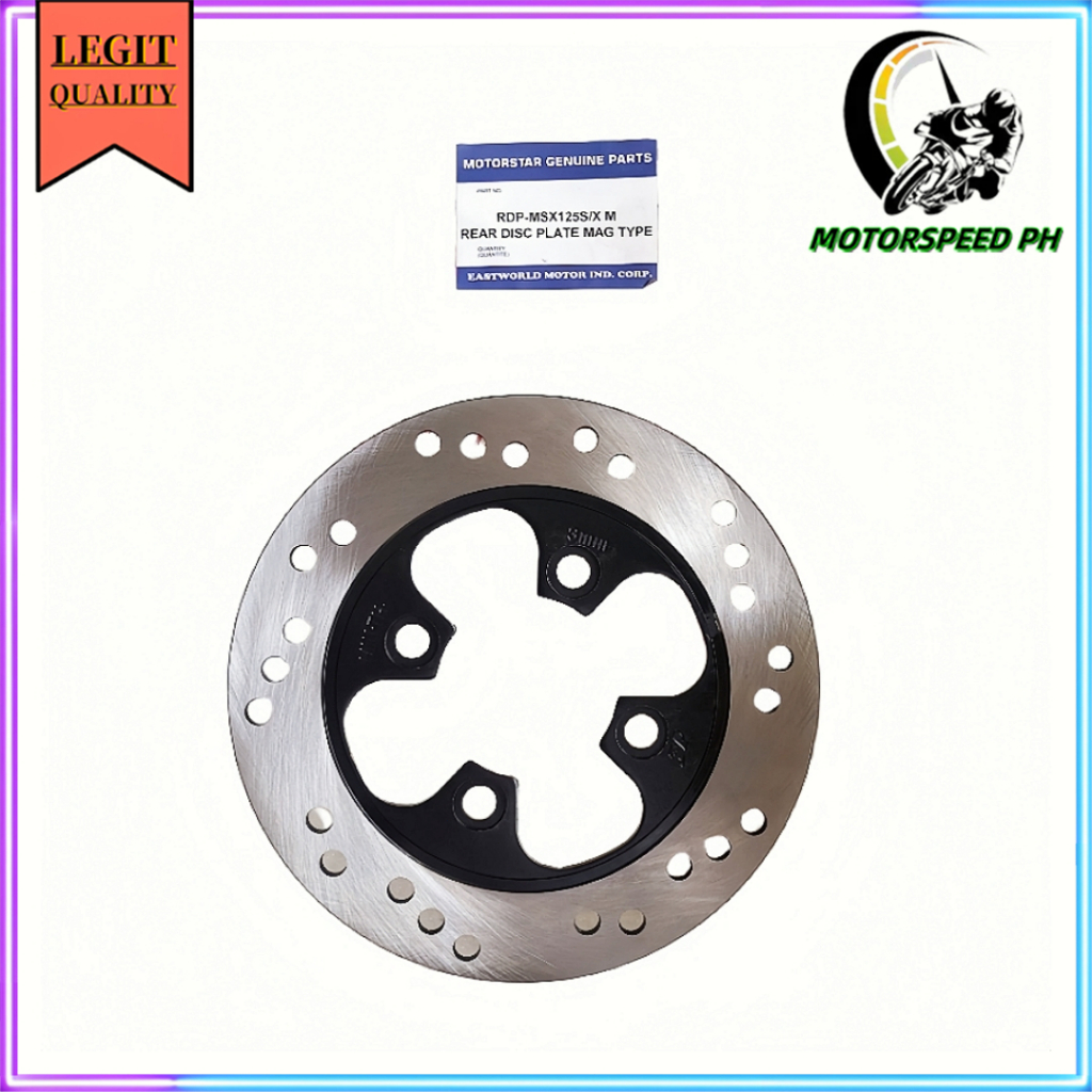 Motorstar Rear Brake Disc Plate RR MSX125 4/S/X/M Genuine Motorcycle ...