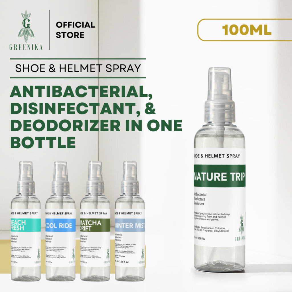 [ SHOE & HELMET SPRAY ANTI ODOR ] Greenika Helmet Spray Long Lasting ...