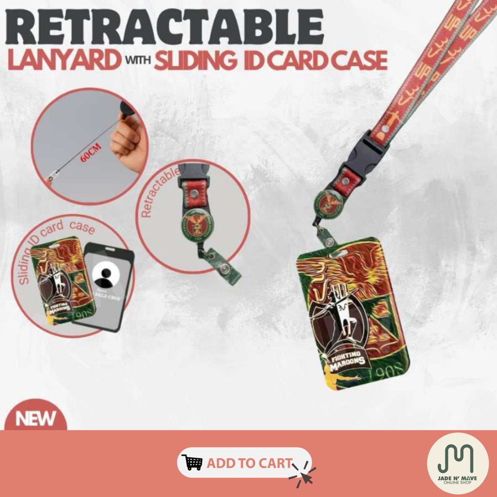 Durable UP Stretchable Pull Out ID Holder with Retractable Lace JnM ...