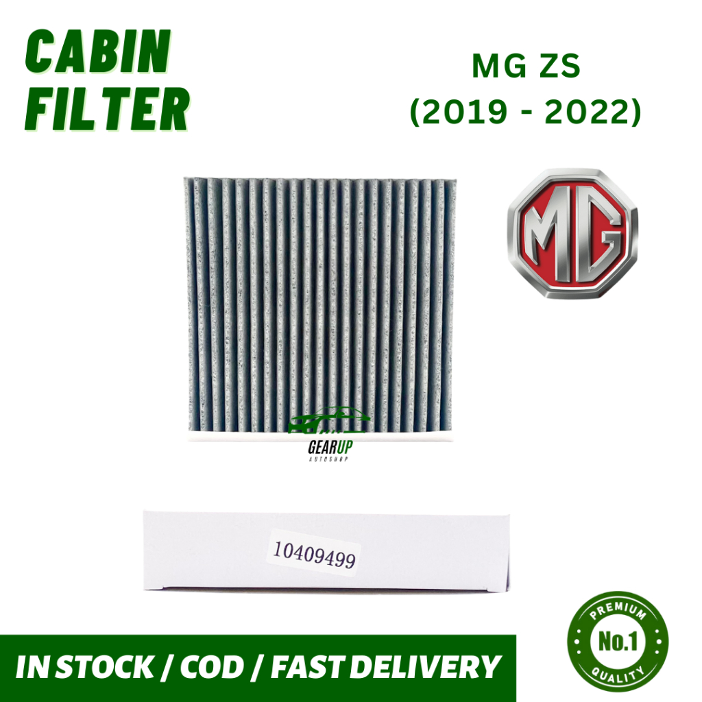 GEAR UP ON SALE! CHARCOAL CABIN FILTER for MG ZS 2019-2022 - 10409499 ...