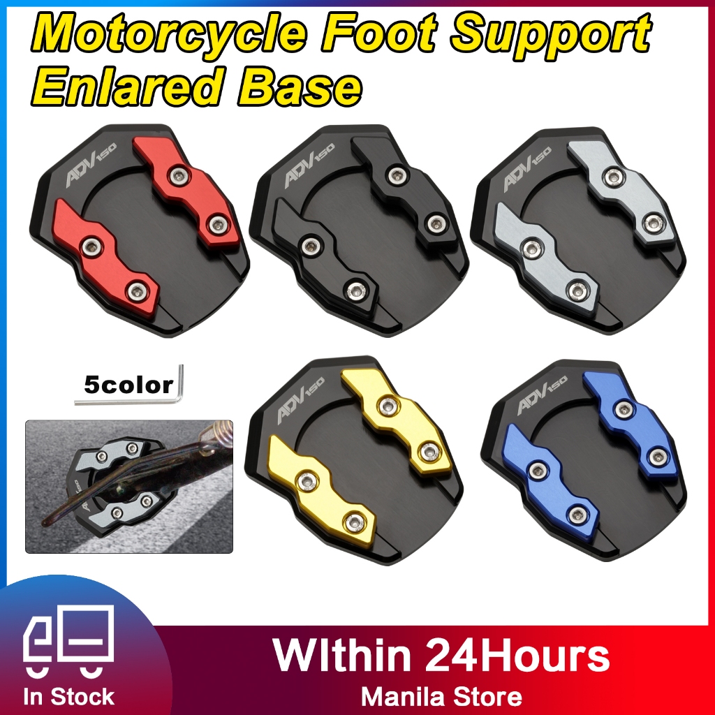 Honda ADV 160/150 Modified Side Stand Shoe Pad CNC Motorcycle Flat Foot ...