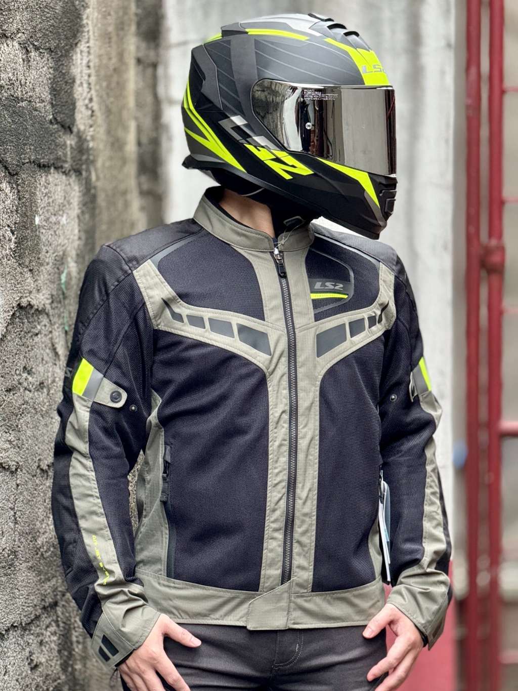 Motorcycle Riding Jacket - LS2 Garda Air Man - Padded - Lightweight ...