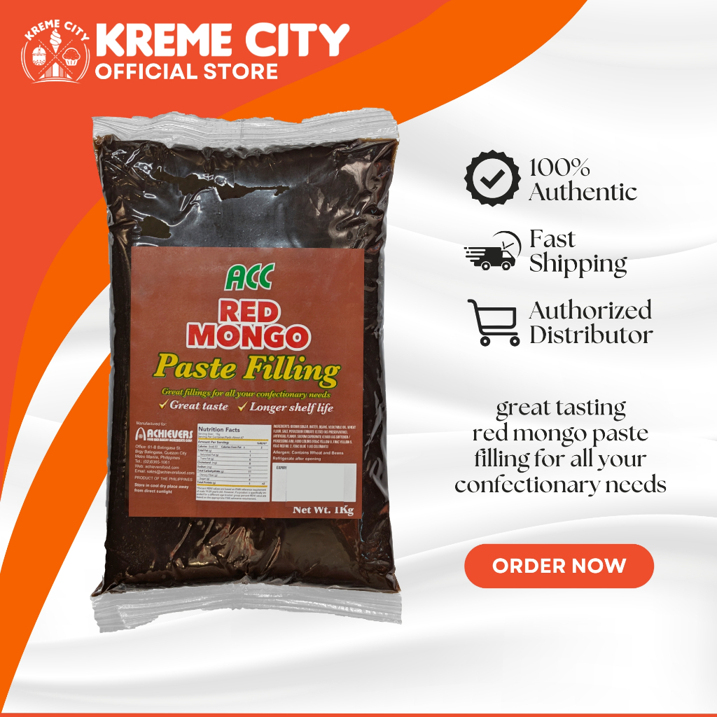 Achievers ACC Red Mongo Paste Filling 1kg | Shopee Philippines