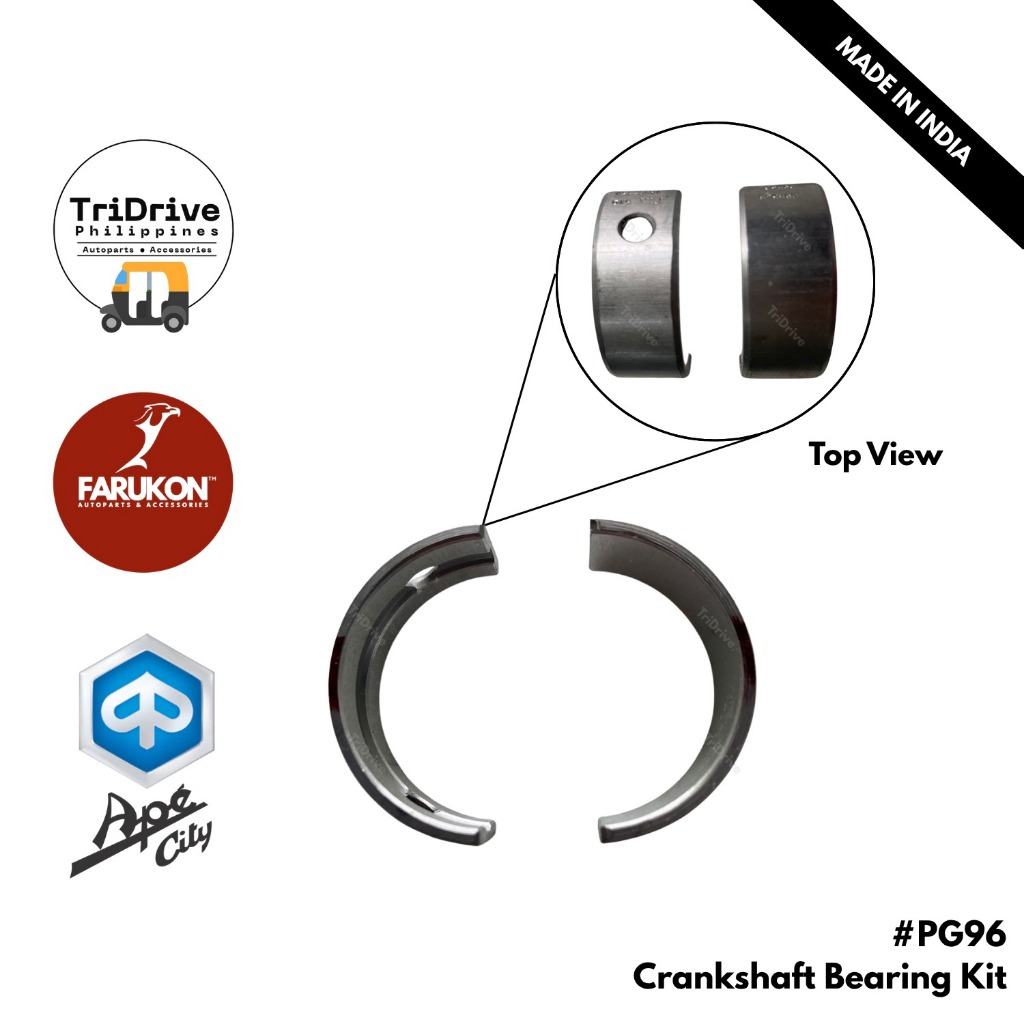 Piaggio Ape City Crankshaft Bearing Set (1 Pair per Box) - 95007R ...