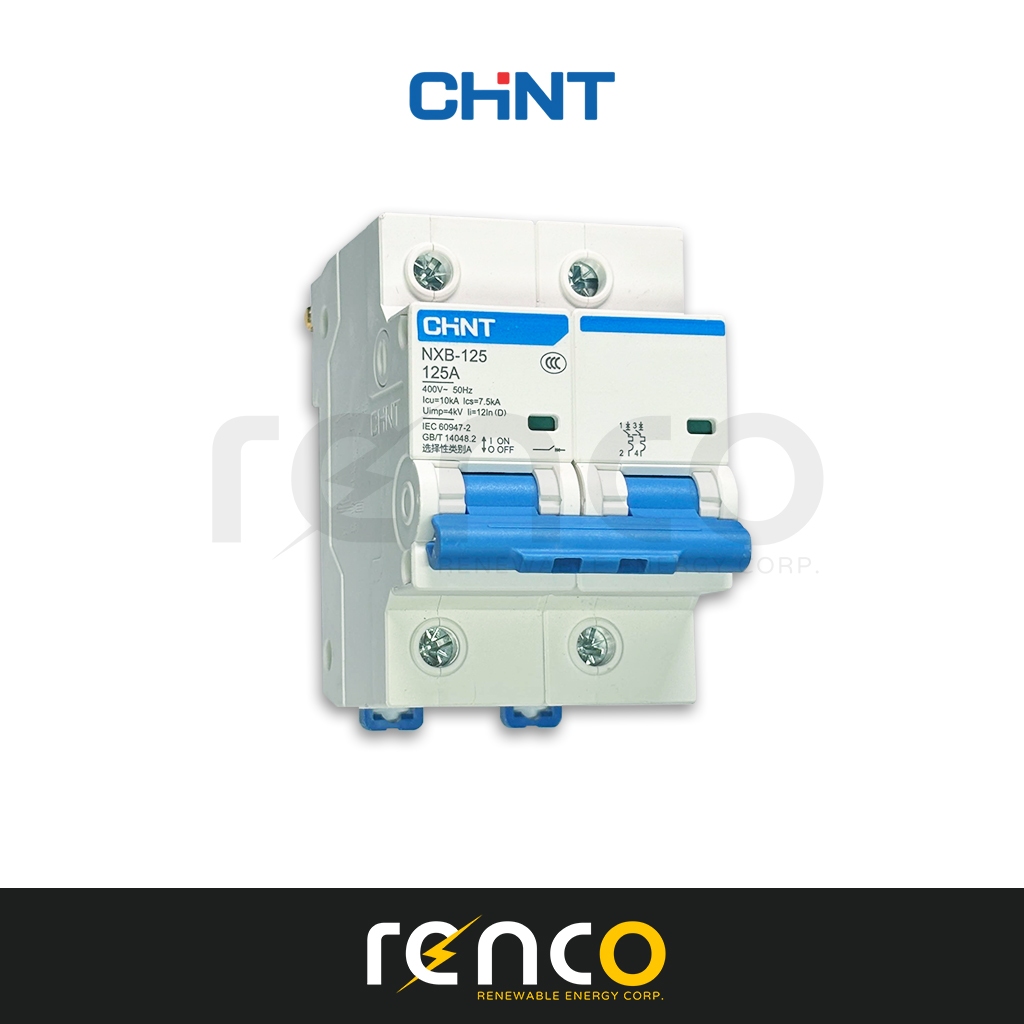 CHINT NXB-125 2P 20A 63A 80A 100A 125A AC Mini Circuit Breaker MCB ...