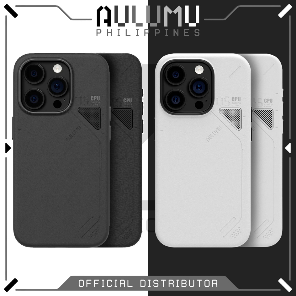 Aulumu A05 & A15 White Vegan Leather Case for iPhone 14 & 15 Series ...