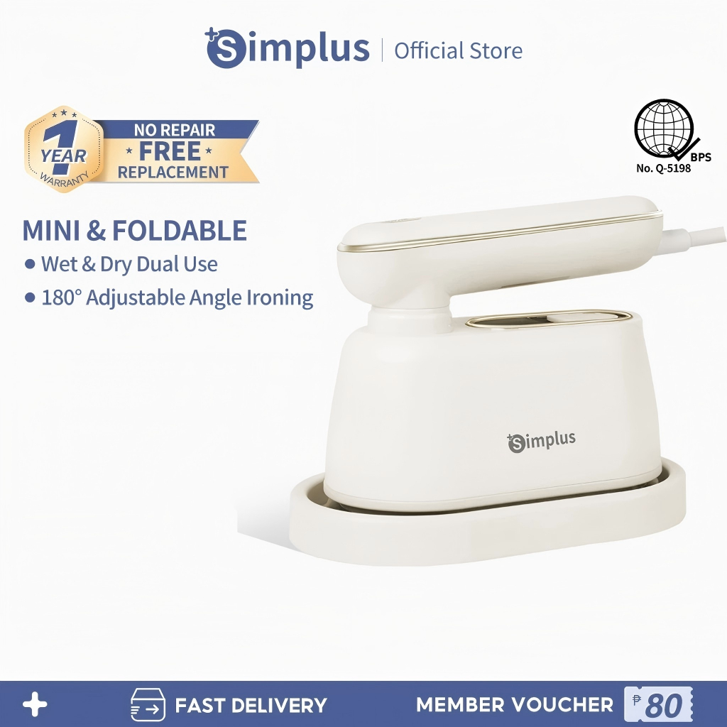 Simplus Steamer Iron Foldable Steam Iron Portable GTJH015 | Shopee ...