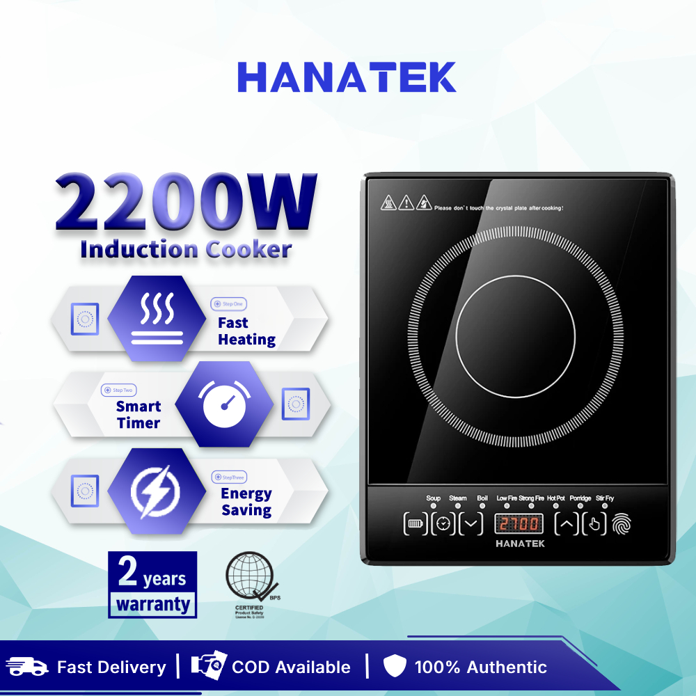 HANATEK Induction Cooker Multifunctional Inverter High Power 2200W ...