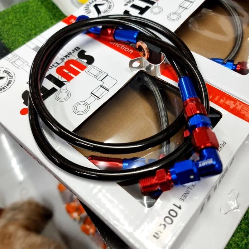 BRAIDED BRAKE HOSE 96CM 56CM FRONT AEROX / NMAX / MIO / SNIPER 150 ...