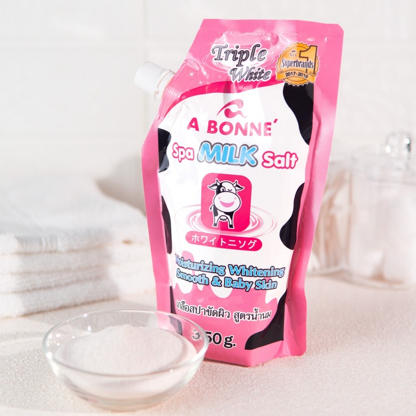 Abonne Spa Milk Salt Scrub Triple White Moisturizing Whitening Smooth ...