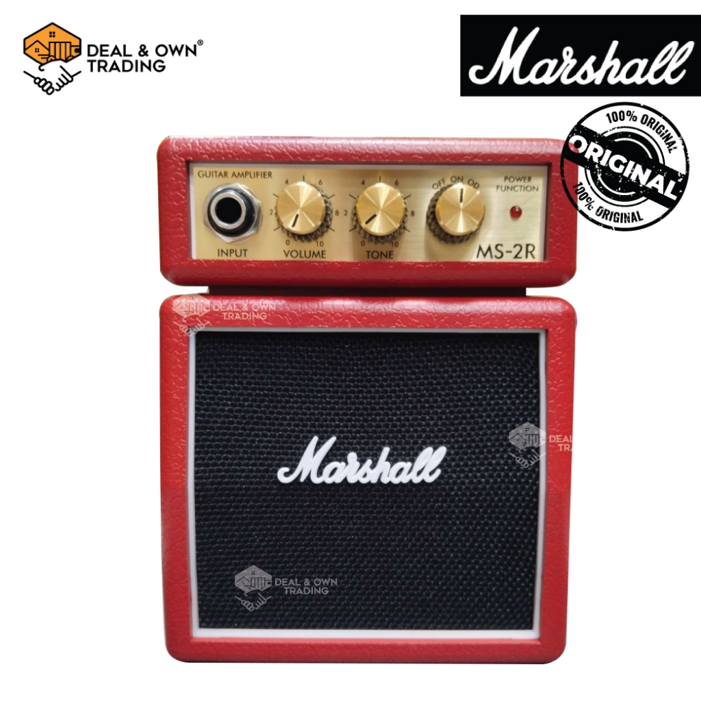 Original Marshall MS-2R Red Micro Guitar Amplifier (Red) | Shopee ...