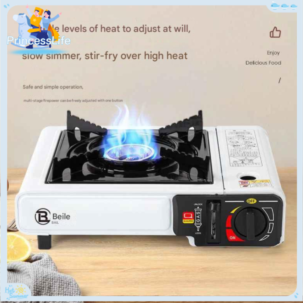 PRINCESS LIFE Portable Outdoor Card Stove Field Cass Gas Hot Pot Cass ...