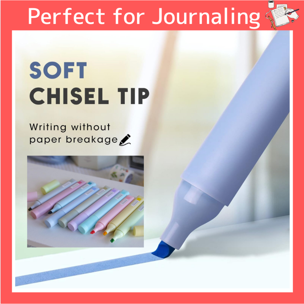 WRITECH Pastel Highlighter Assorted Colors: Soft Chisel Tip Bible ...