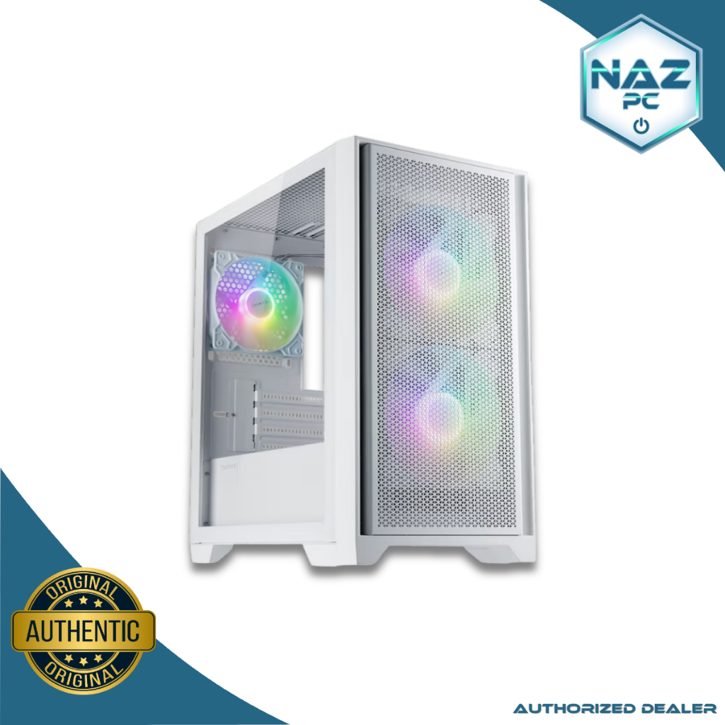 Tecware Neo M2 Omni TG White MATX Case w/ 3X ARGB Fans | Shopee Philippines