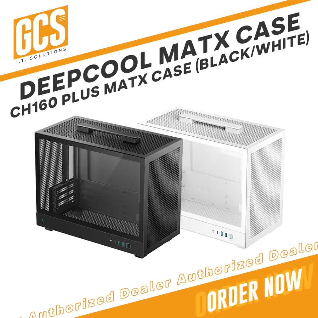Deepcool CH160 Plus Compact MATX Case Black / White | Shopee Philippines