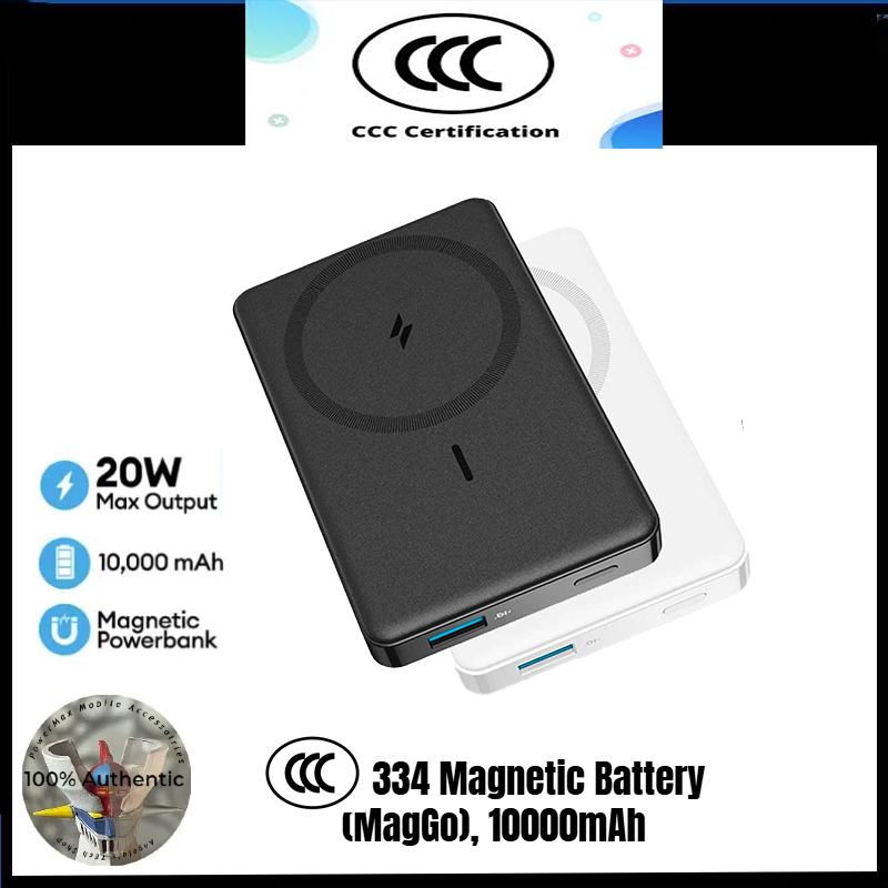 CCC 334 Magnetic Battery (MagGo), 10000mAh Magnetic Wireless Charger ...
