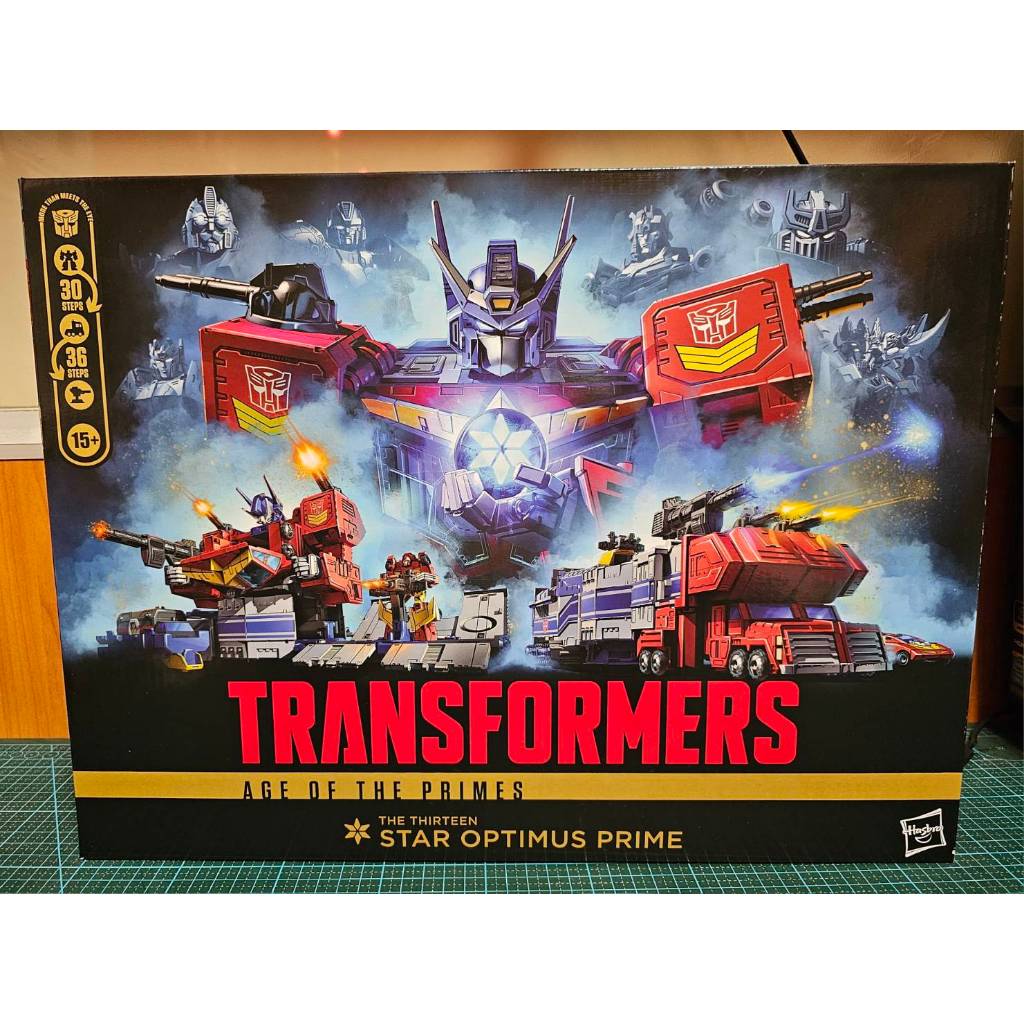 Transformers TF AOTP Star Optimus Prime Age of the Primes Titan Clas ...