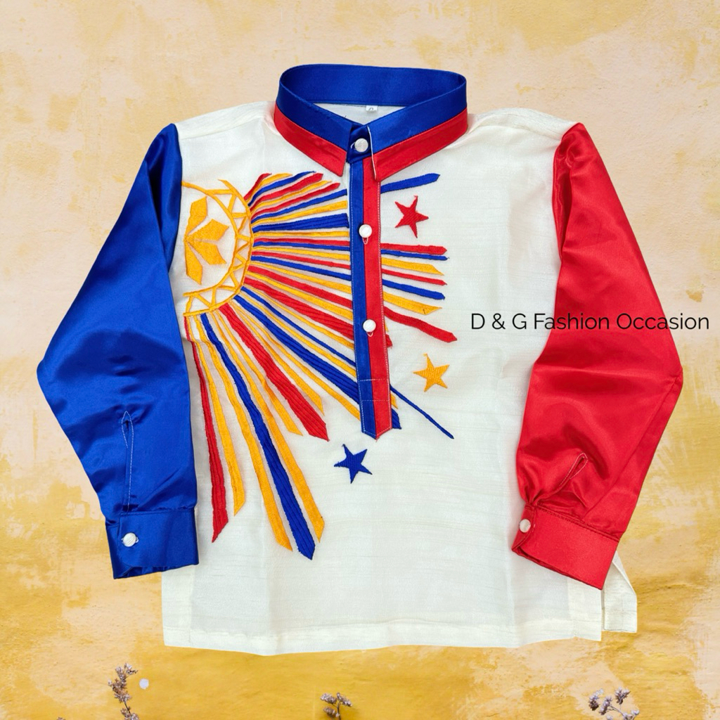 BARONG SINAG ARAW MULTI For Kids - Buwan Ng Wika Costume | Shopee ...