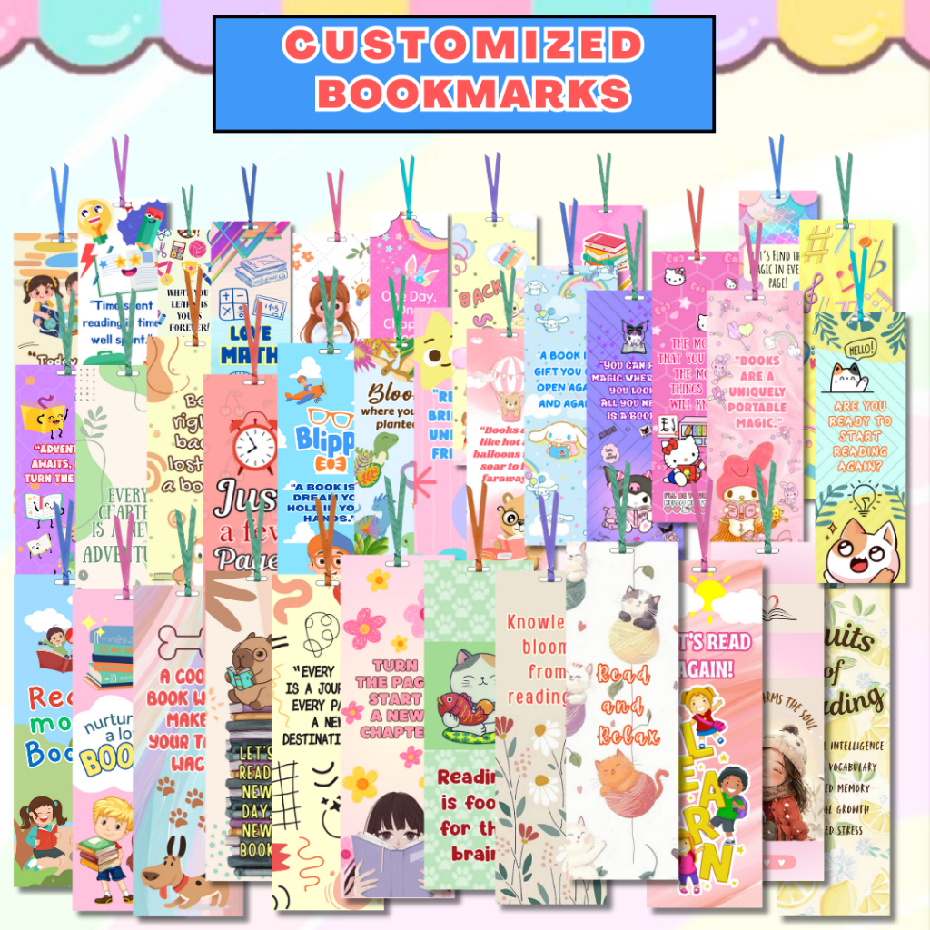 Customized/Personalized BOOKMARKS for any Occassion with RIBBON (Random ...