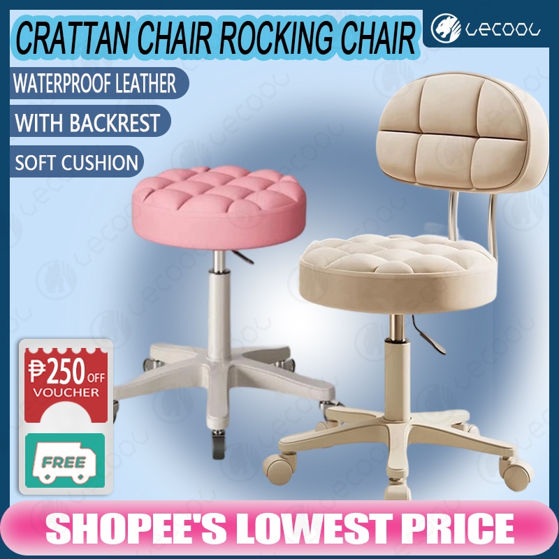 Stool Chair Rotating Chair With Wheels Salon Stool Hydraulic Adjustable ...
