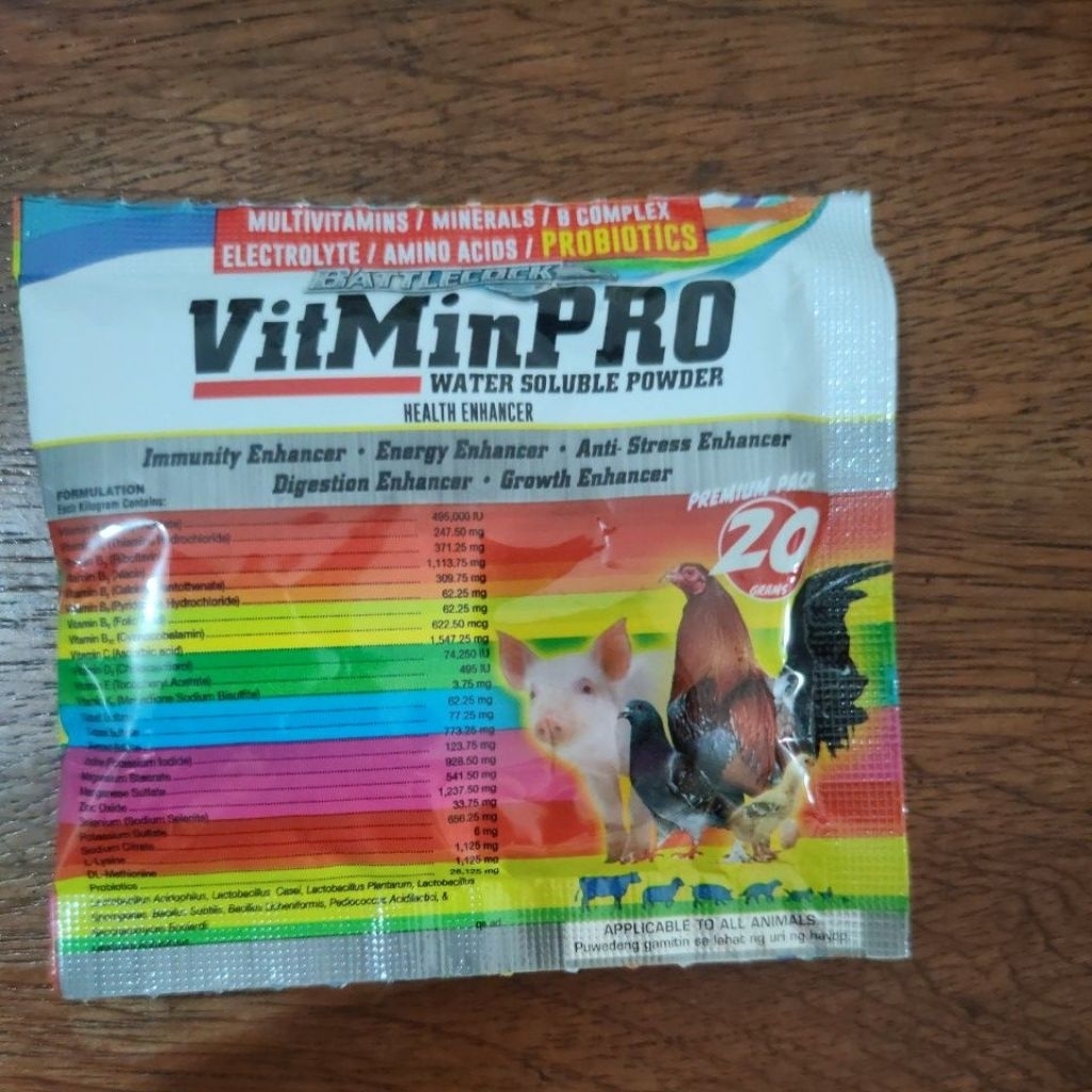 VITMIN PRO POWDER 20g l Animal Health Enhancer | Shopee Philippines