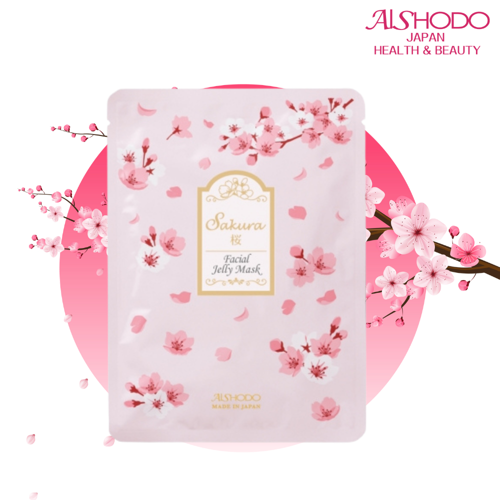 Sakura Facial Jelly Mask,Made in Japan,Anti-Aging, Skin Glowing ...