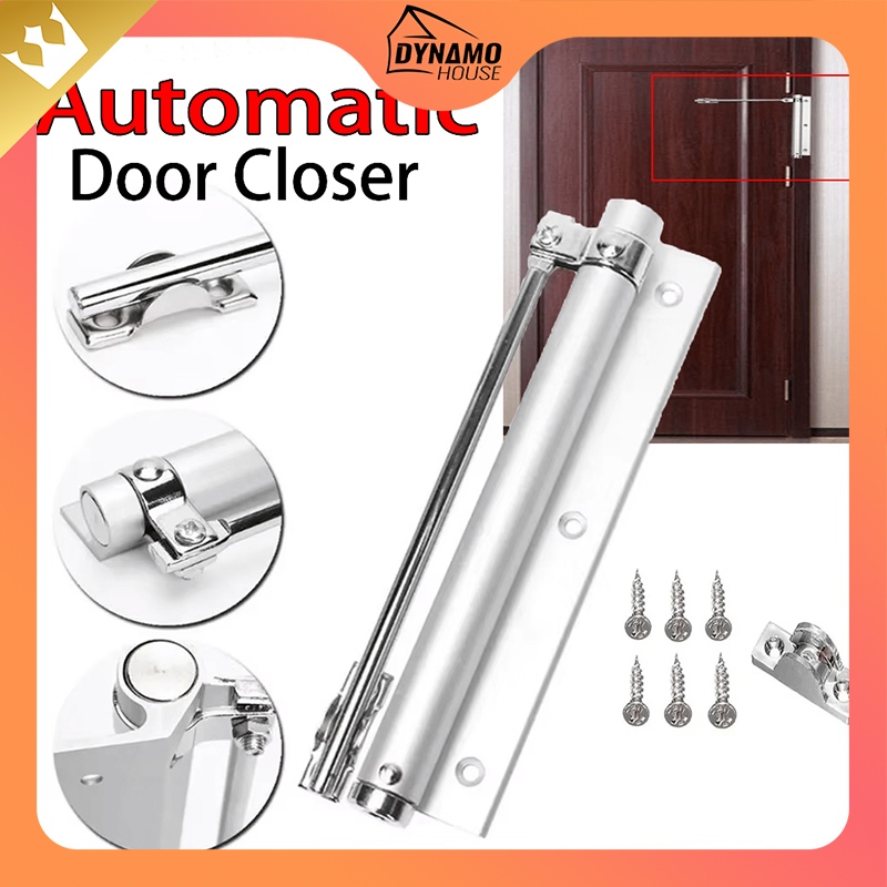 1Pcs Stainless Steel Door Closer Mute Spring Door Opener Simple ...